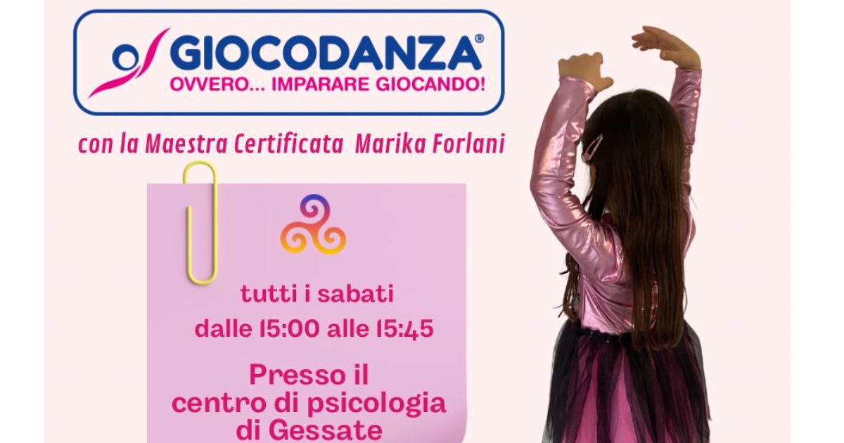 Giocodanza 3-5 anni da gennaio 2024 - Centro di Psicologia di Gessate
