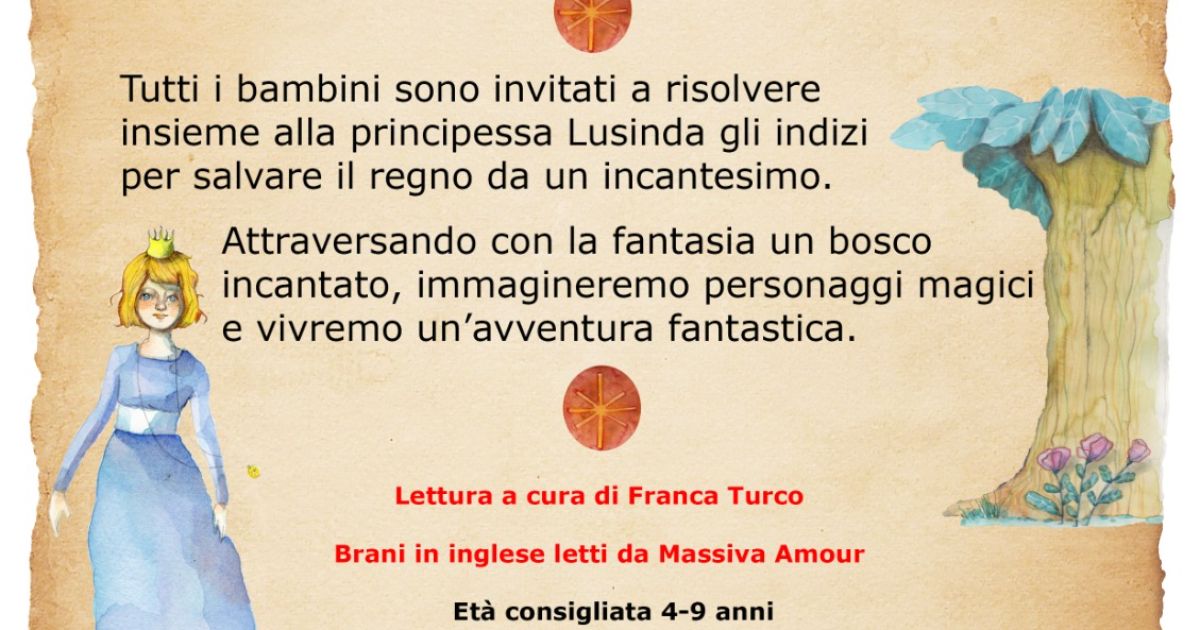 Lettura animata in inglese e italiano: Lusinda e la candela incatata ...